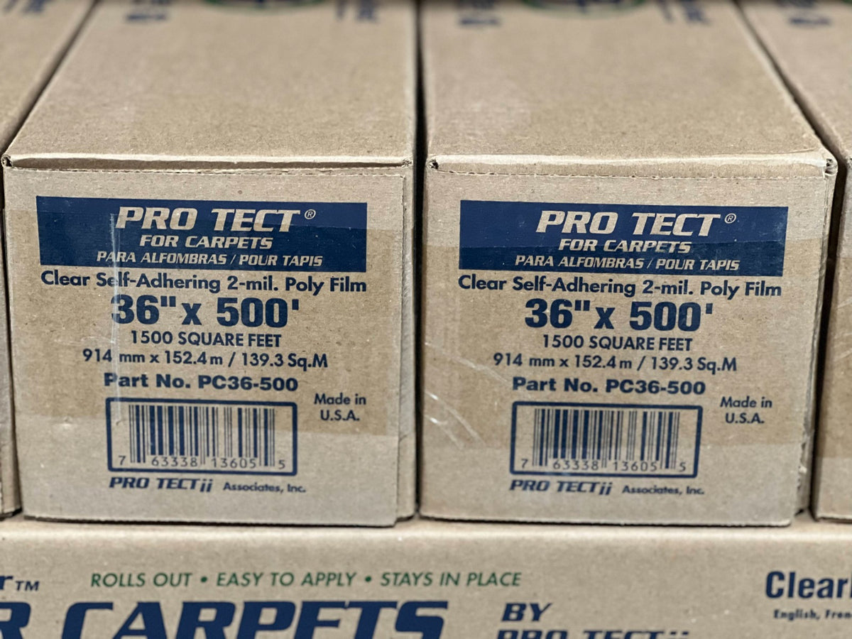 4 Rolls of 36 inch by 500 Carpet Protection Bundle by Pro Tect | Free ...